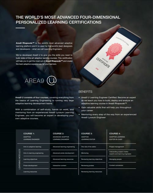 Learn about Area9 U with this brochure