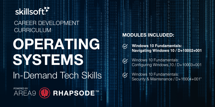 Operating Systems: Skillsoft Adaptive Courseware Powered by Area9 Rhapsode